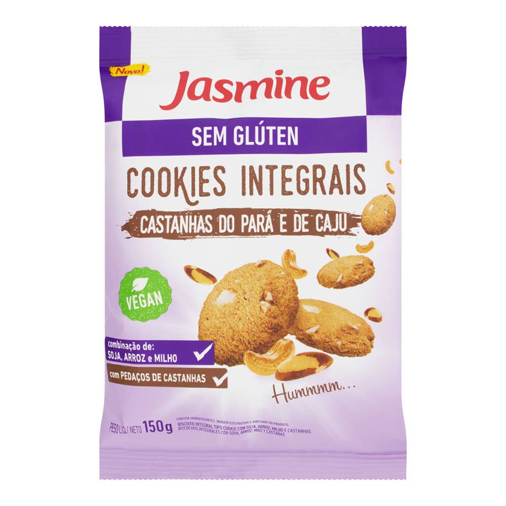 COOKIE INT CAS PARA CAJ S GLUT JASM 150G - Natural da Terra