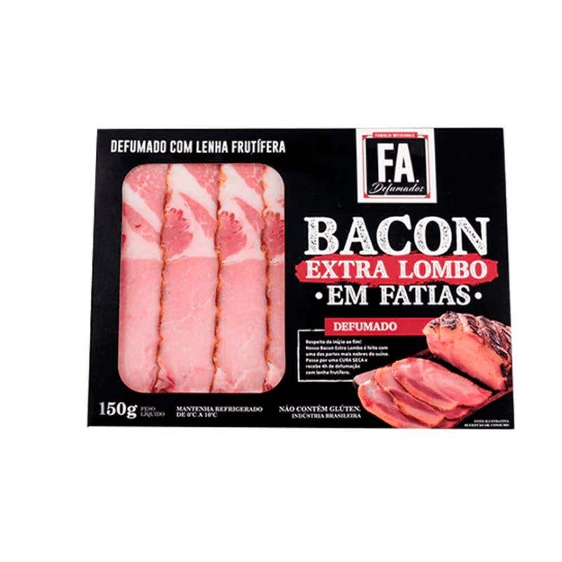 Bacon Extra Lombo Fatiado Fa 150g - Natural da Terra