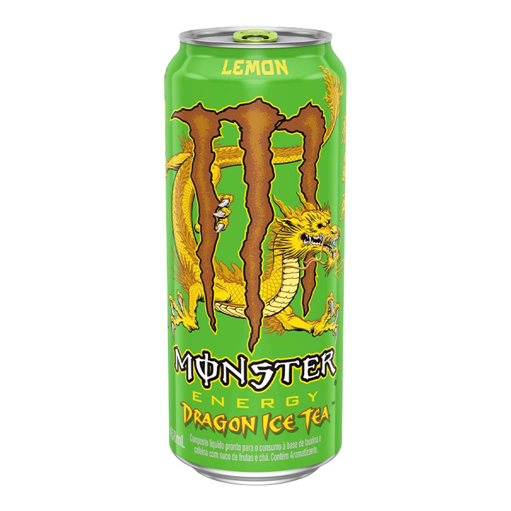 Energético Monster Dragon Ice Tea Lemon 473ml - Natural da Terra