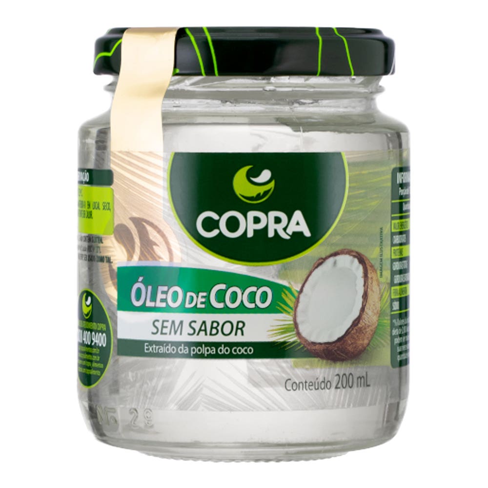 Óleo de Coco sem sabor Copra 200ml | Hortifruti