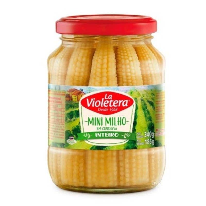 Mini Milho Inteiro La Violetera 185g - Hortifruti
