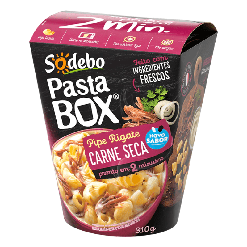 Pasta Box Carne Seca Sodebo 310g - Natural da Terra