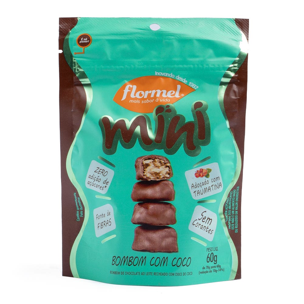 Mini Bombom Com Coco Flormel 60G | Hortifruti