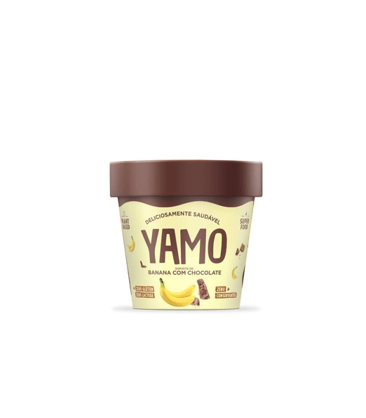 Sorvete Banana com Chocolate Yamo 100ml - Natural da Terra