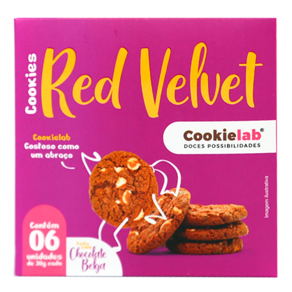 COOKIE RED VELVET COOKIELAB 180g - Natural da Terra