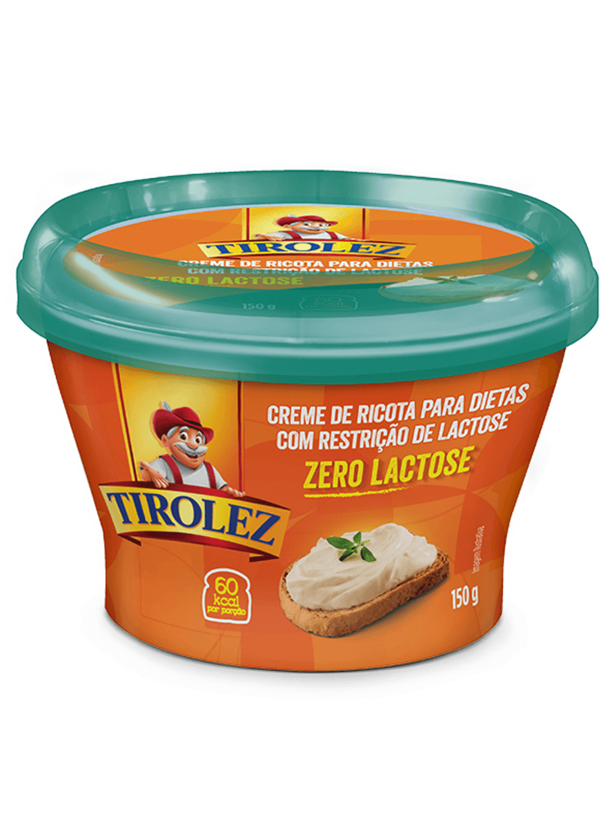 Creme de Ricota Zero Lactose Tirolez 150g - Hortifruti