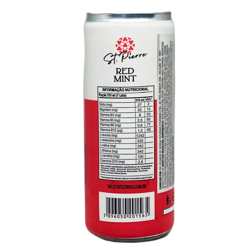 Bebida Gaseificada Red Mint Zero Açúcar St Pierre 310ml | Hortifruti